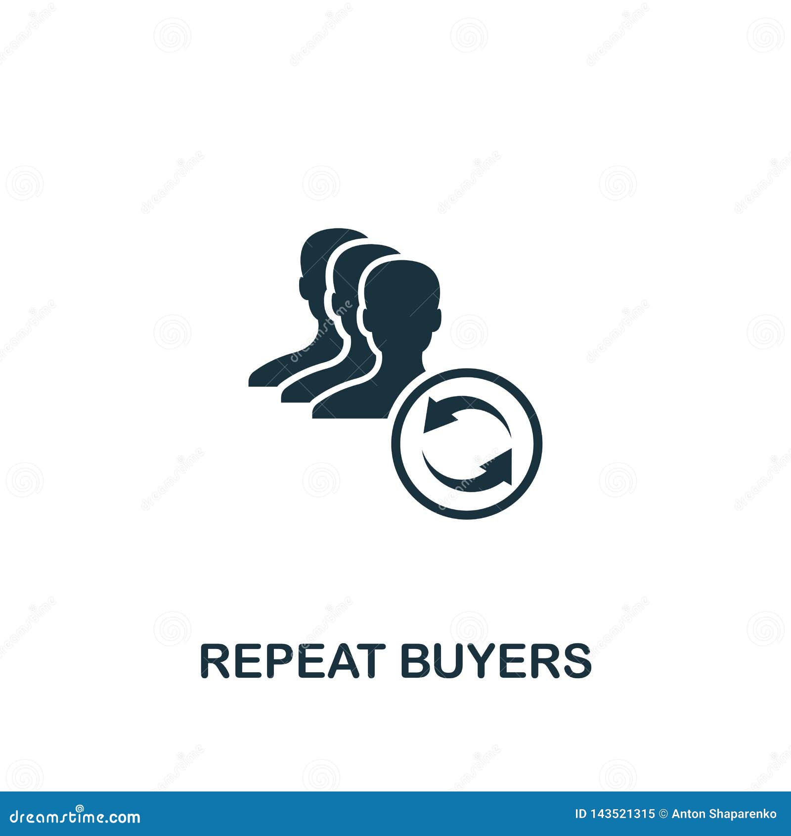 Repeat Buyers Icon. Creative Element Design from Content Icons ...