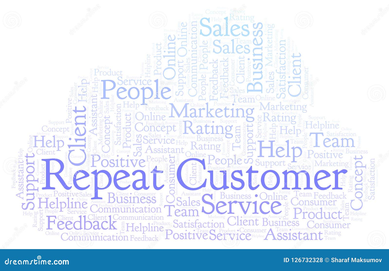 Repeat Customer Word Cloud. Stock Illustration - Illustration of ...