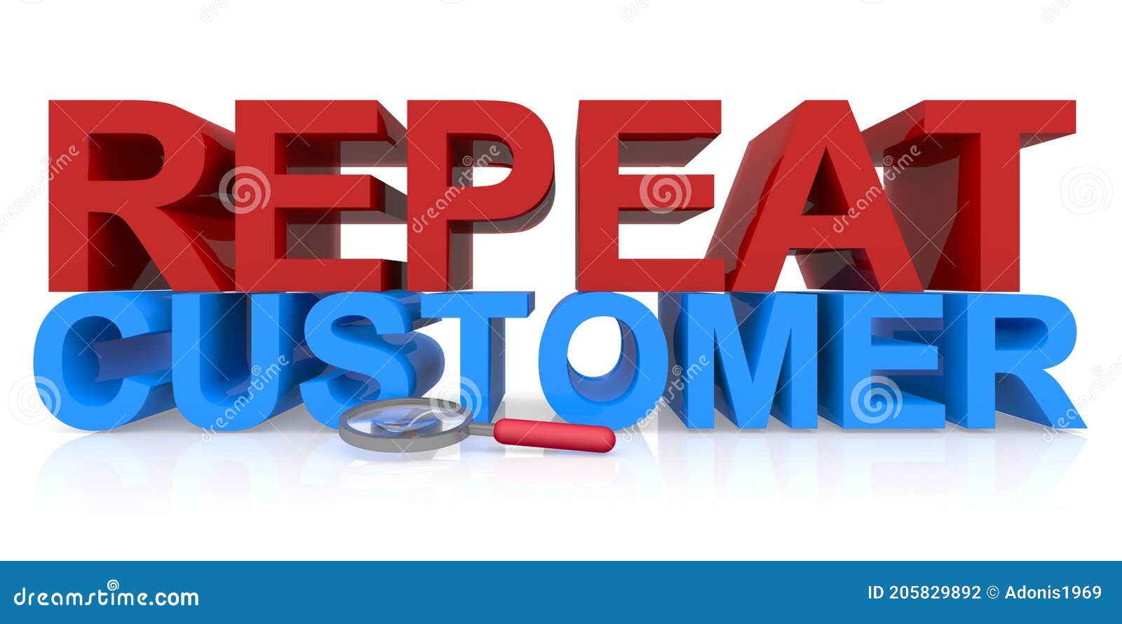 Repeat customer on white stock illustration. Illustration of client ...