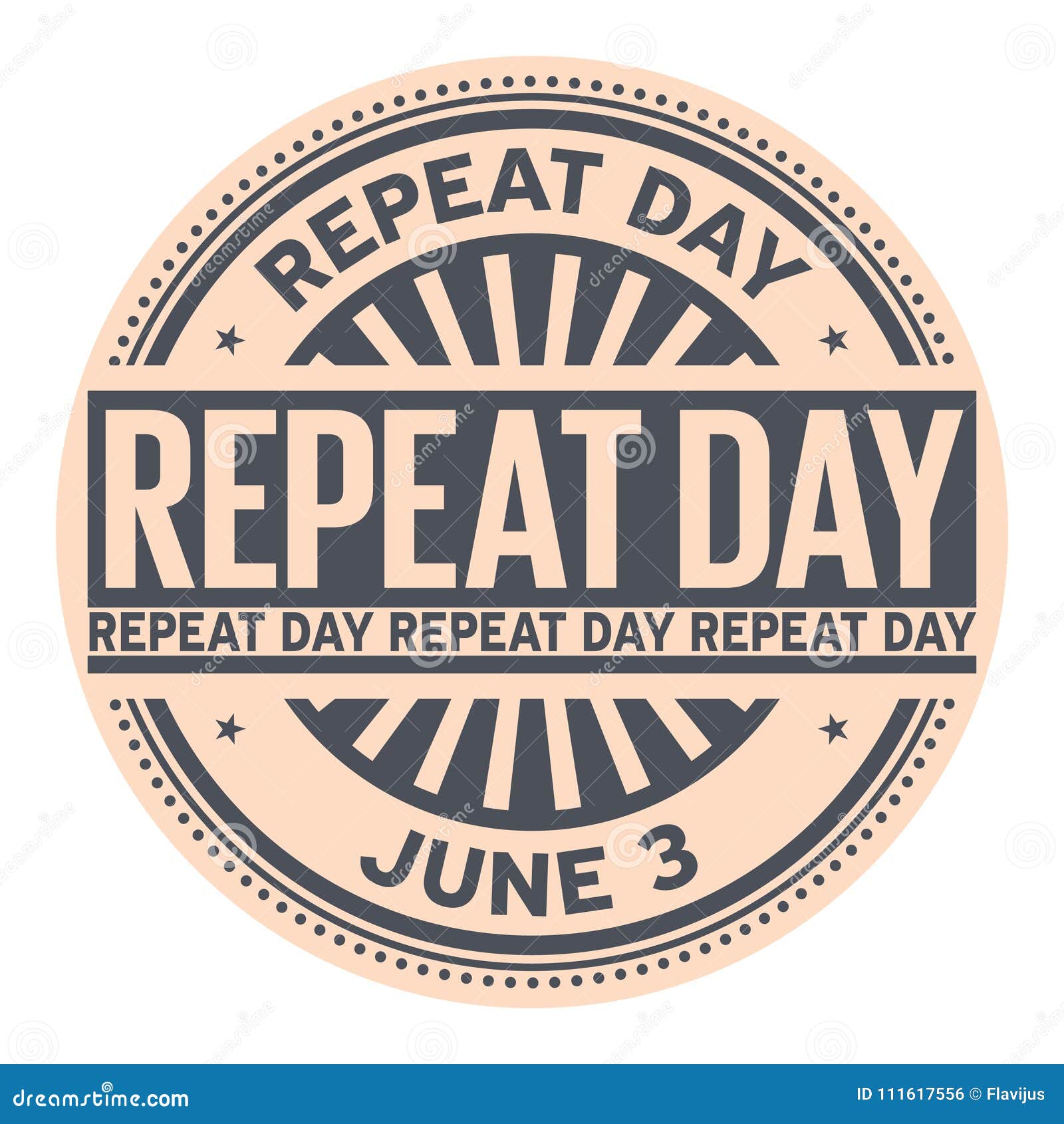 Repeat Day stamp stock vector. Illustration of abstract - 111617556