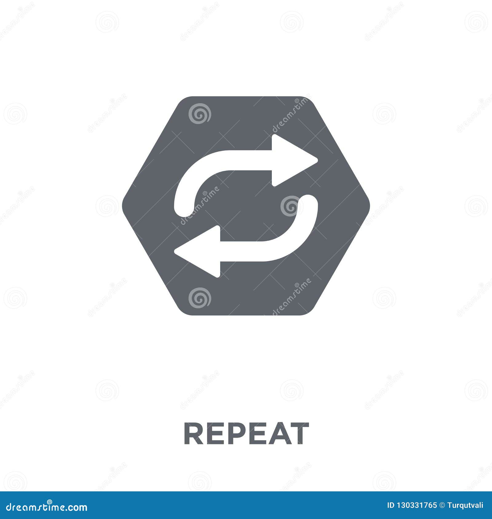 Repeat Icon from Collection. Stock Vector - Illustration of graphic ...