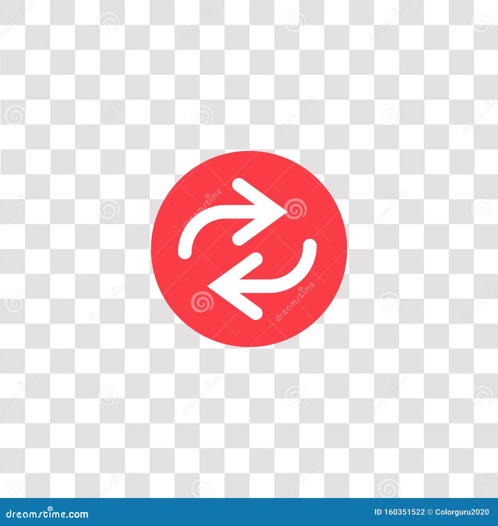 Repeat Icon Sign and Symbol. Repeat Color Icon for Website Design and ...