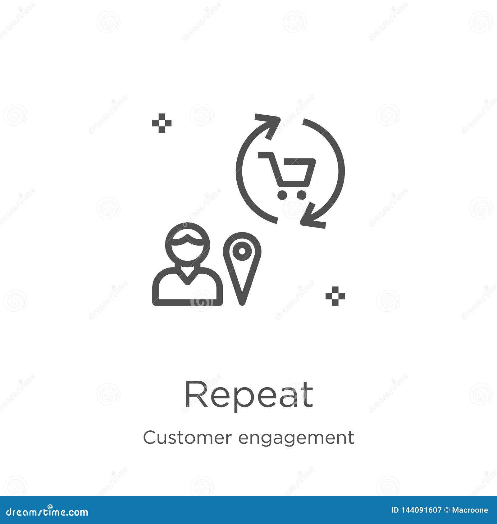 Repeat Customer New Client Advertising Marketing Ball Pyramid Stock ...