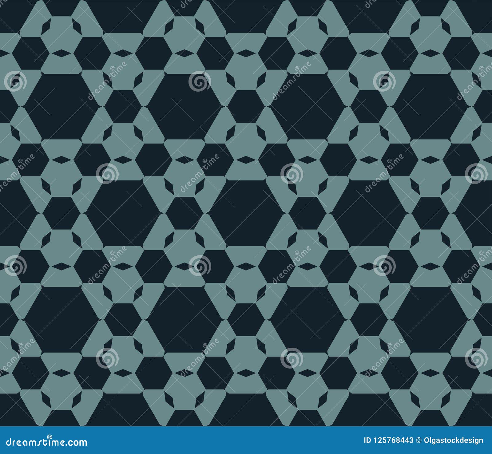 Repeat Ornament Texture with Hexagons, Hexagonal Grid. Stock Vector ...