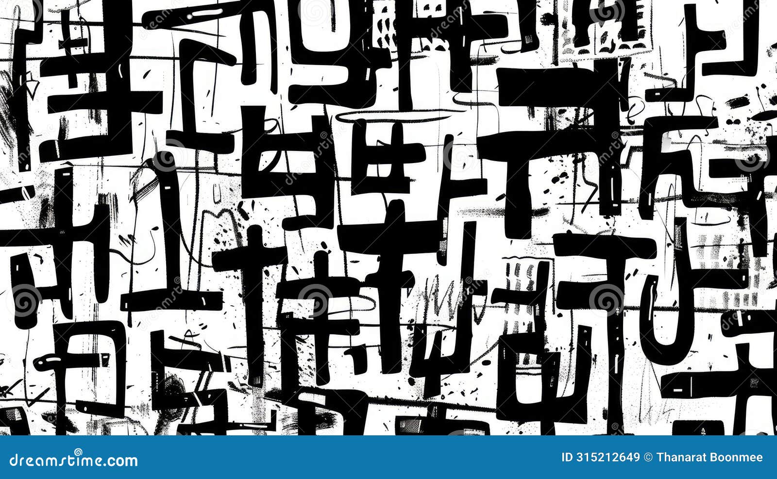 Repeat Pattern of Abstract Line-based Glyphs Evokes an Enigmatic ...