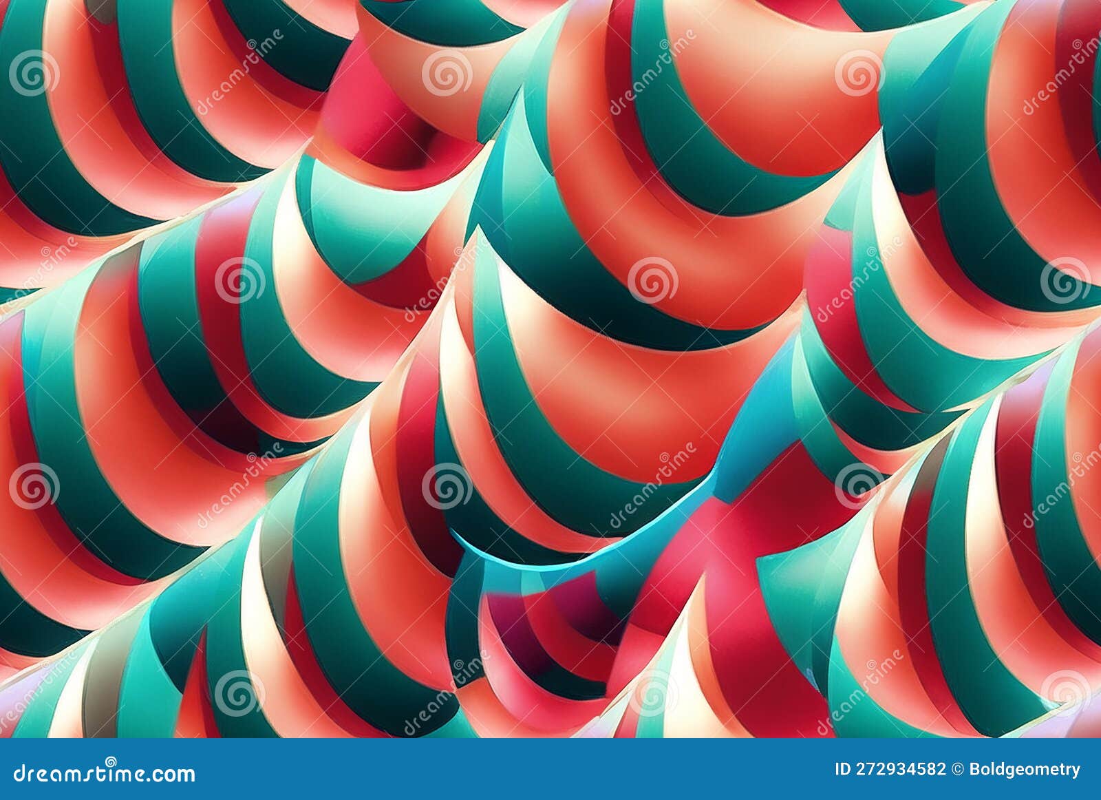 Repeat Pattern of Geometric Illustration Horizontal Colorful Wallpaper ...