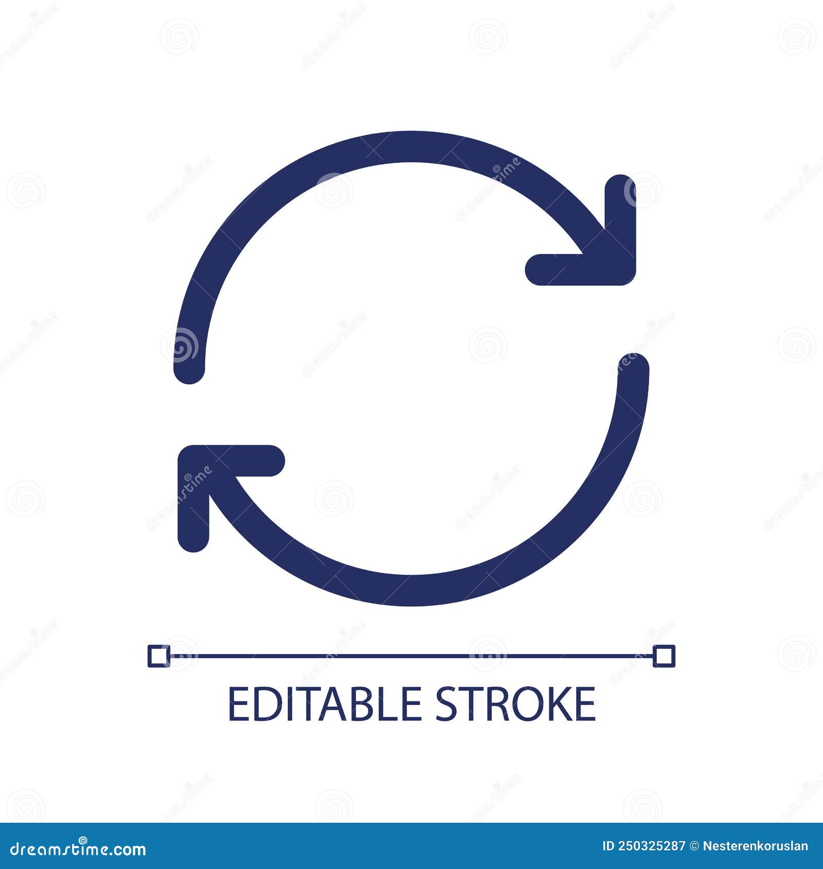 Repeat RGB color ui icon stock vector. Illustration of phone - 250325287