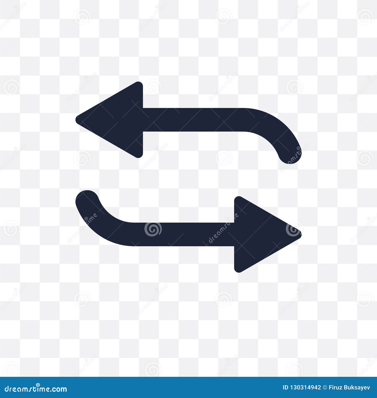 Repeat Transparent Icon. Repeat Symbol Design from User Interface ...