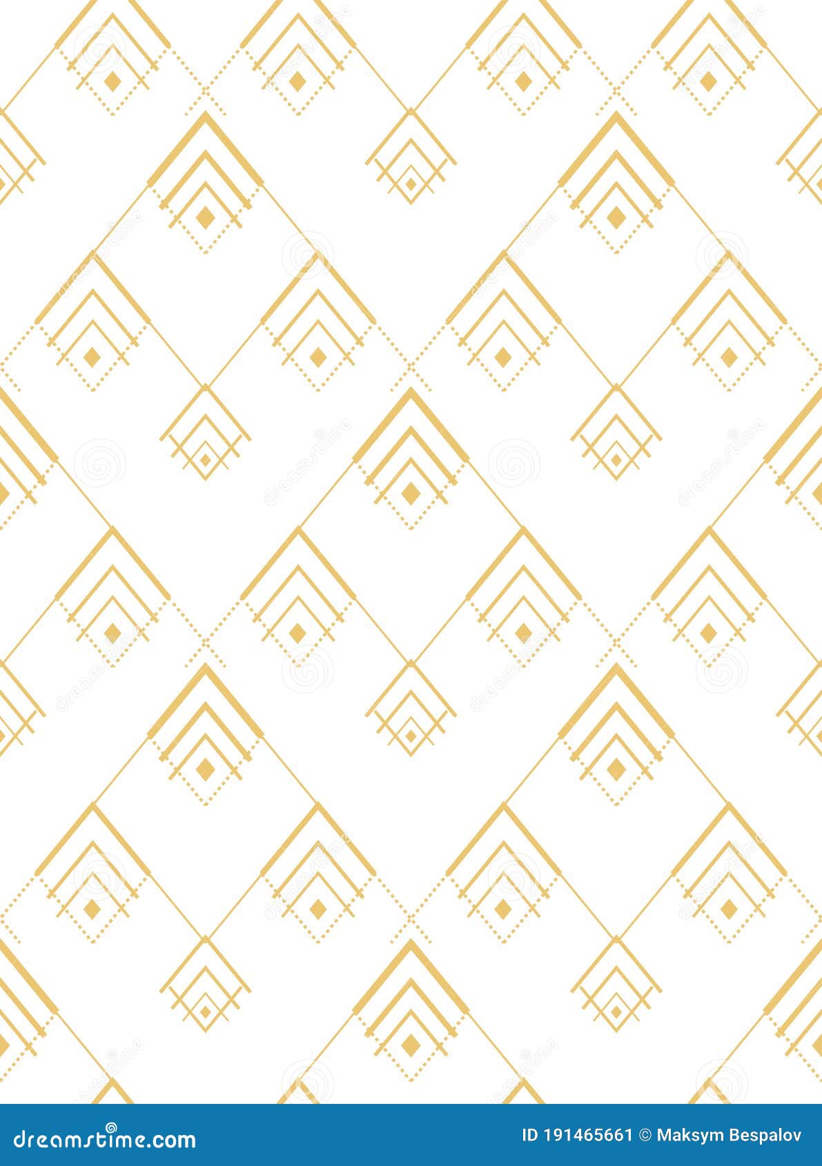 Repeat White Vector Thirties Art Pattern. Repetitive Black Graphic ...