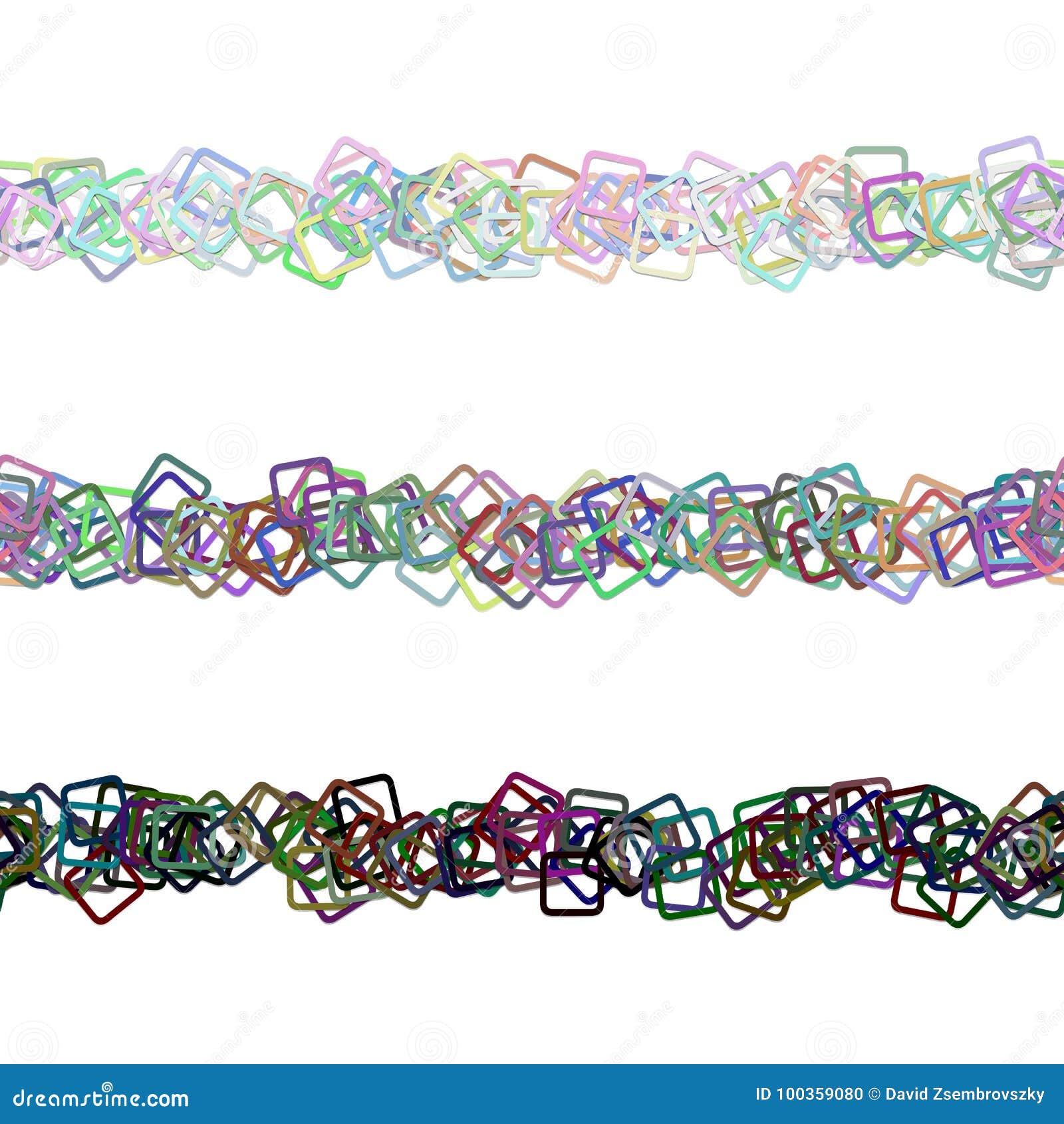 Repeatable Abstract Square Pattern Paragraph Rule Line Design Set Stock ...