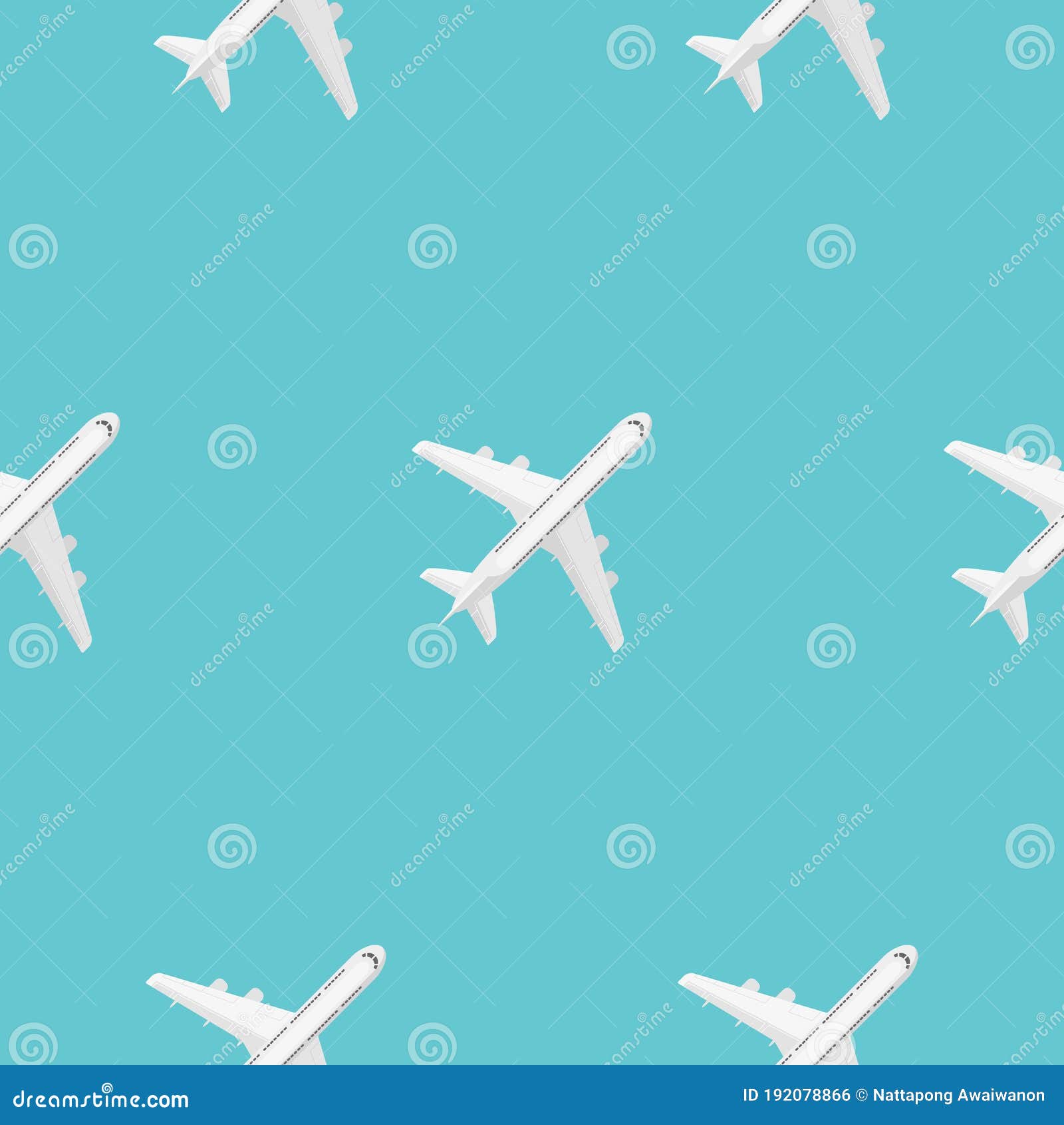 Repeatable Air Plane Seamless Patterns Graphic Background. Textile ...