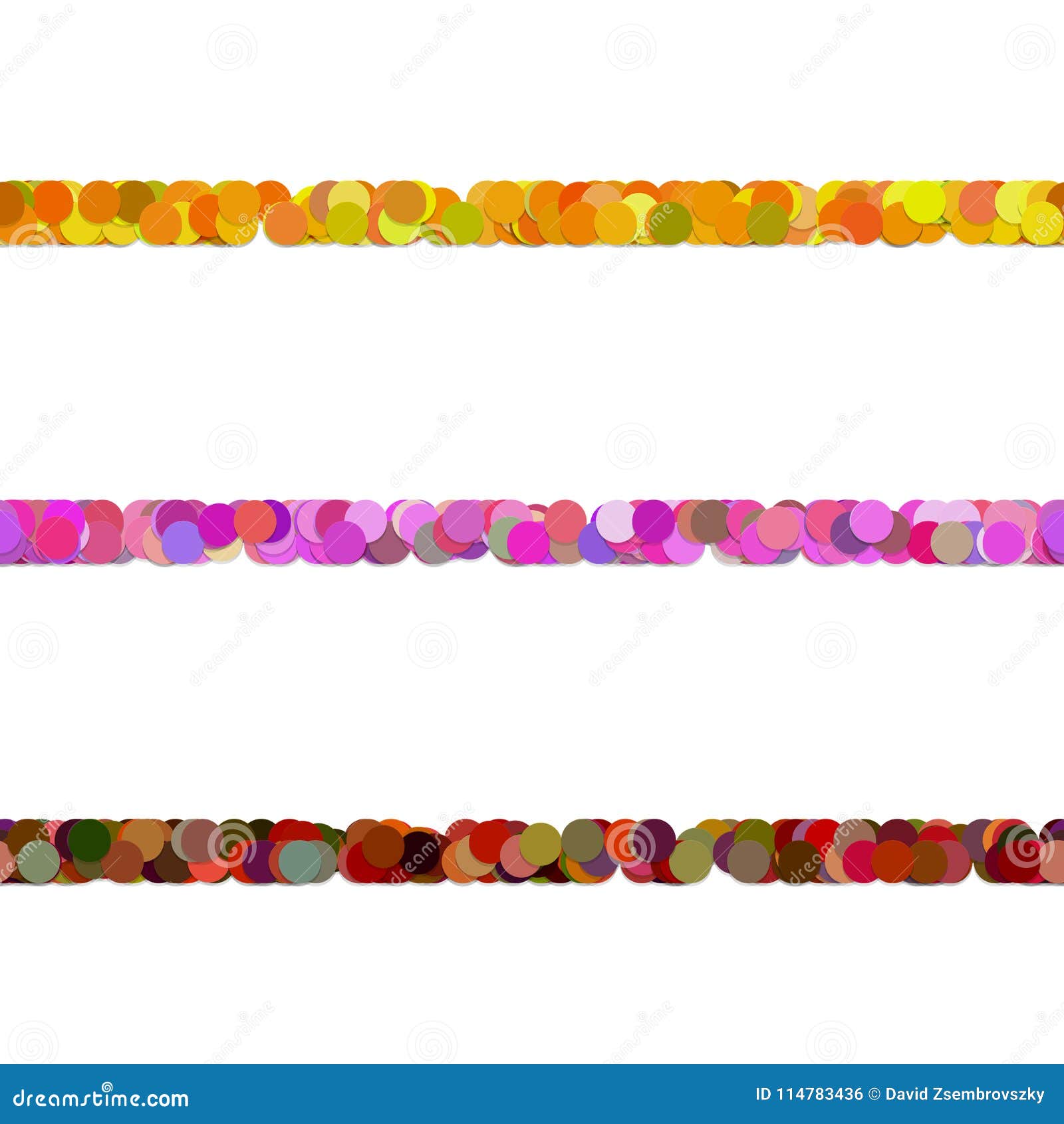 Repeatable Random Square Pattern Paragraph Dividing Line Design Set ...