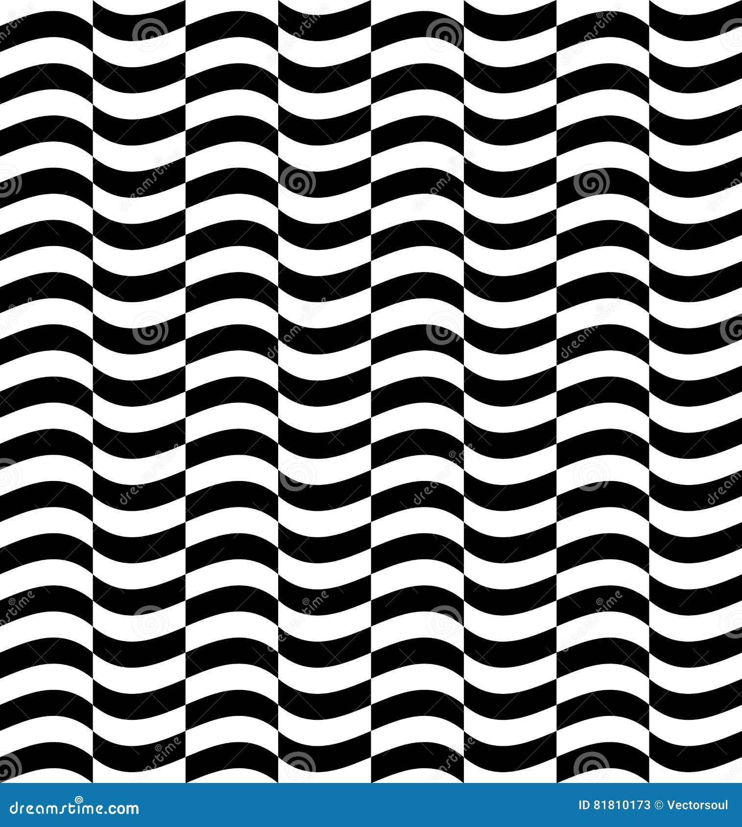 Repeatable Distorted Pattern with Rectangles, Black and White Te Stock ...