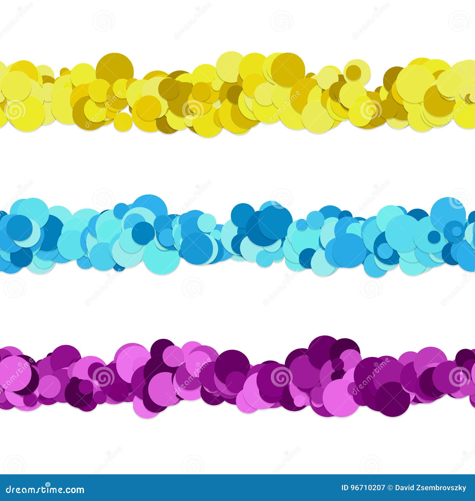 Repeatable Random Square Pattern Paragraph Dividing Line Design Set ...