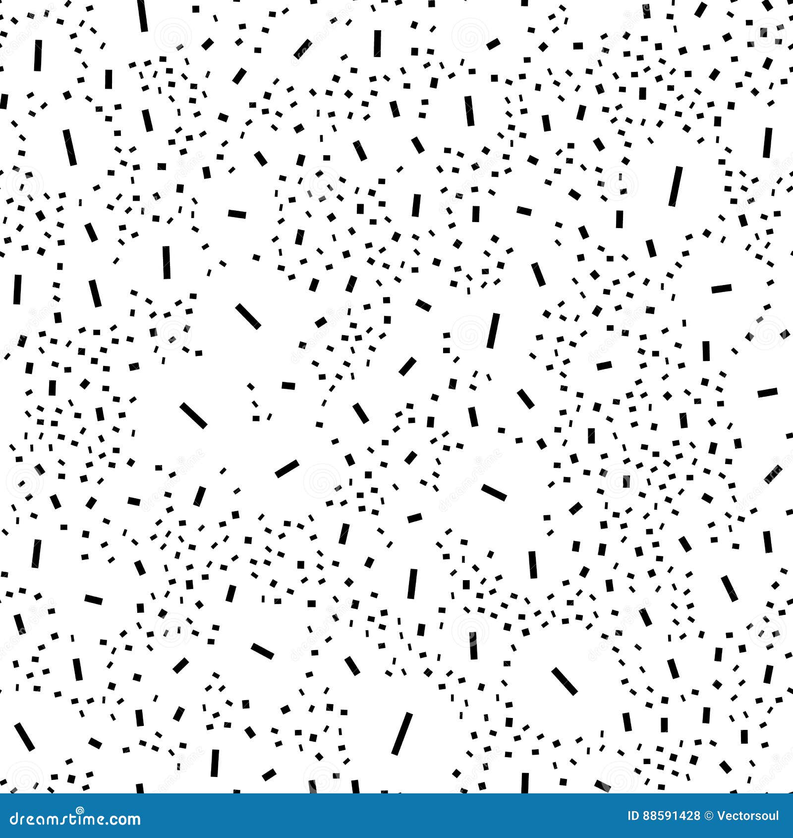 Repeatable Geometric Pattern with Scattered, Random Shapes Stock Vector ...