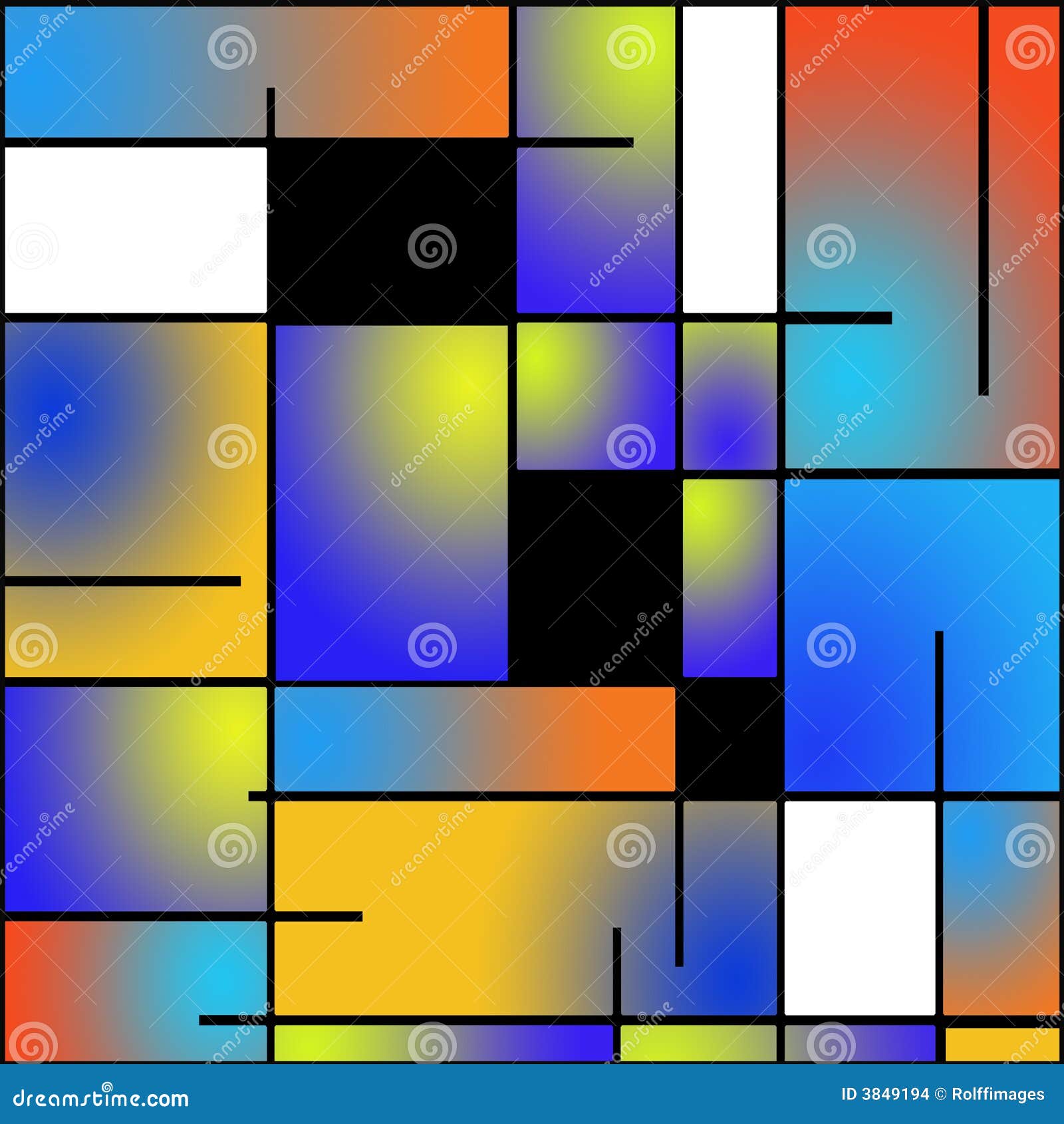 Repeatable Mondrian Style Painting Stock Photography | CartoonDealer ...