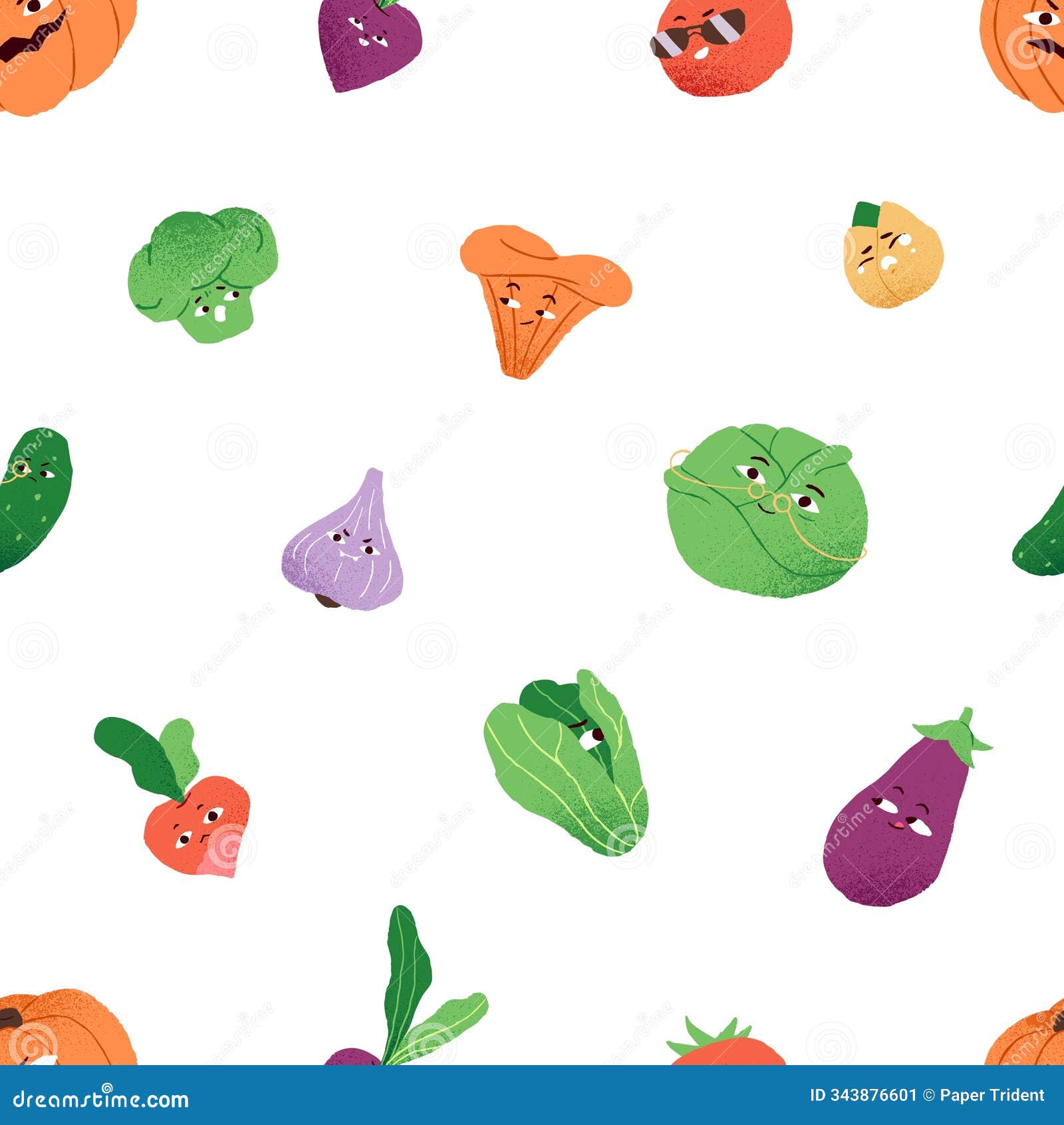Comic Vegetables Cartoon For Coloring Book Vector Illustration ...