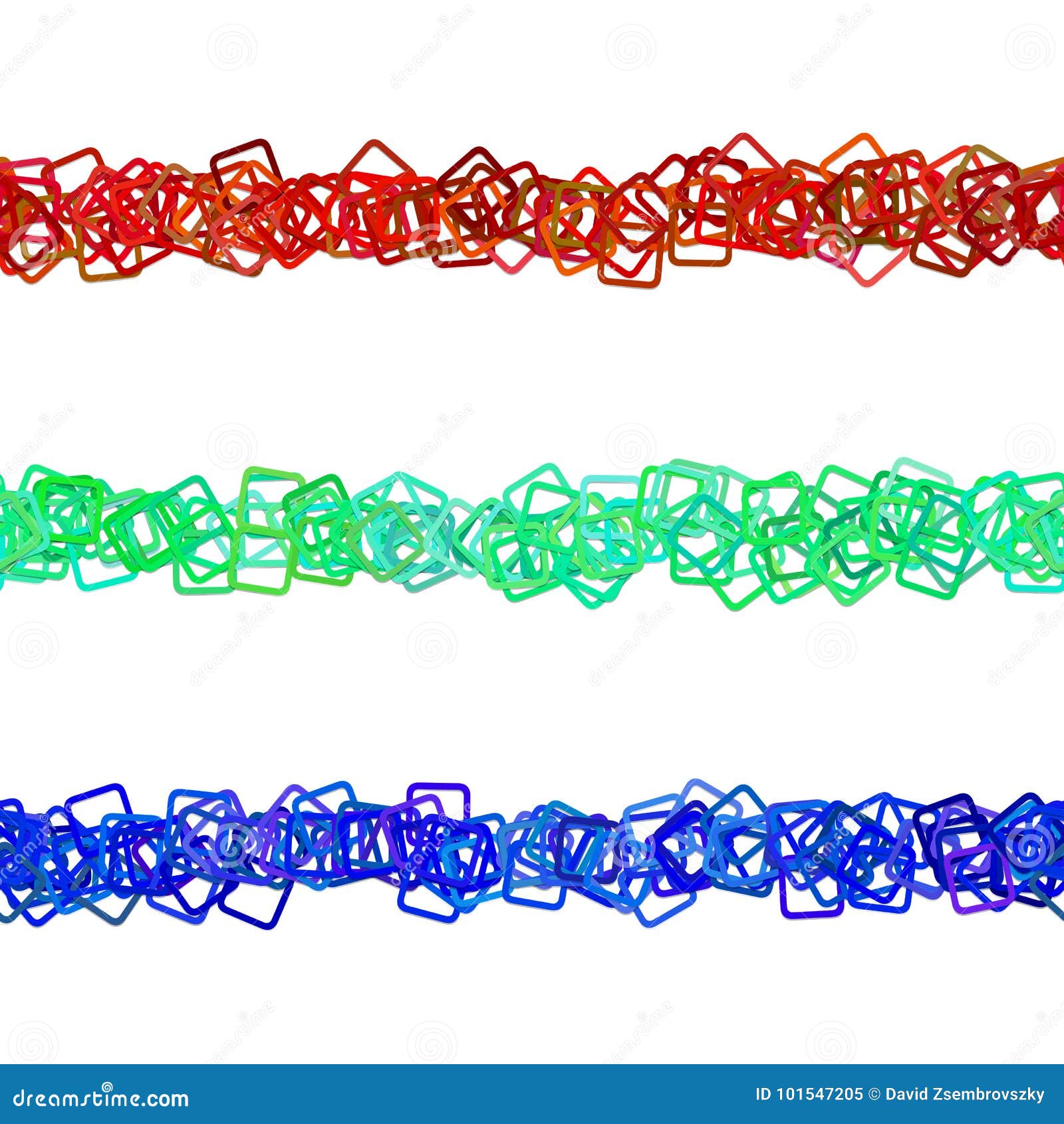 Repeatable Random Square Pattern Paragraph Dividing Line Design Set ...