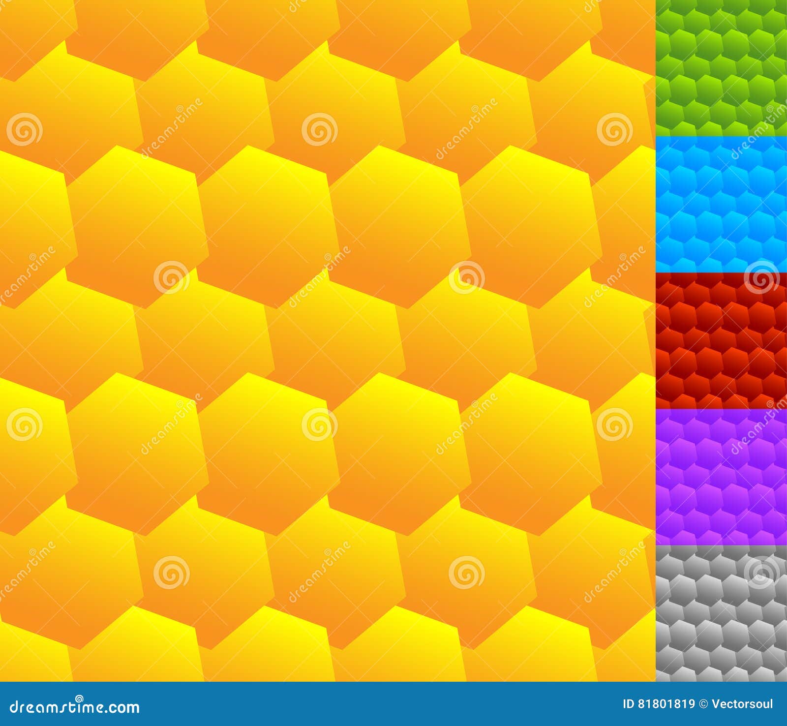 Repeatable Seamless Pattern with Tilted, Overlapping Hexagons. G Stock ...