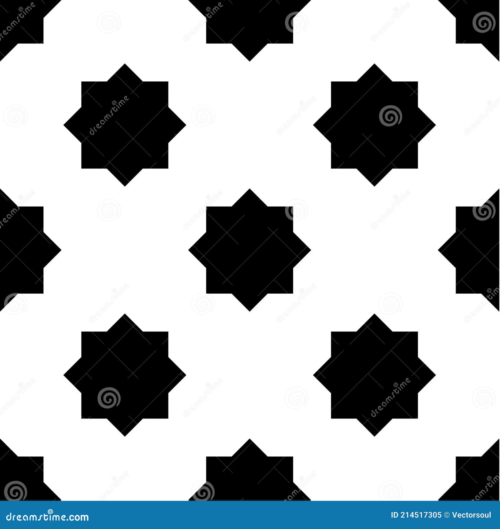 Repeatable, Seamless Star, Star Shape Pattern, Background Stock Vector ...