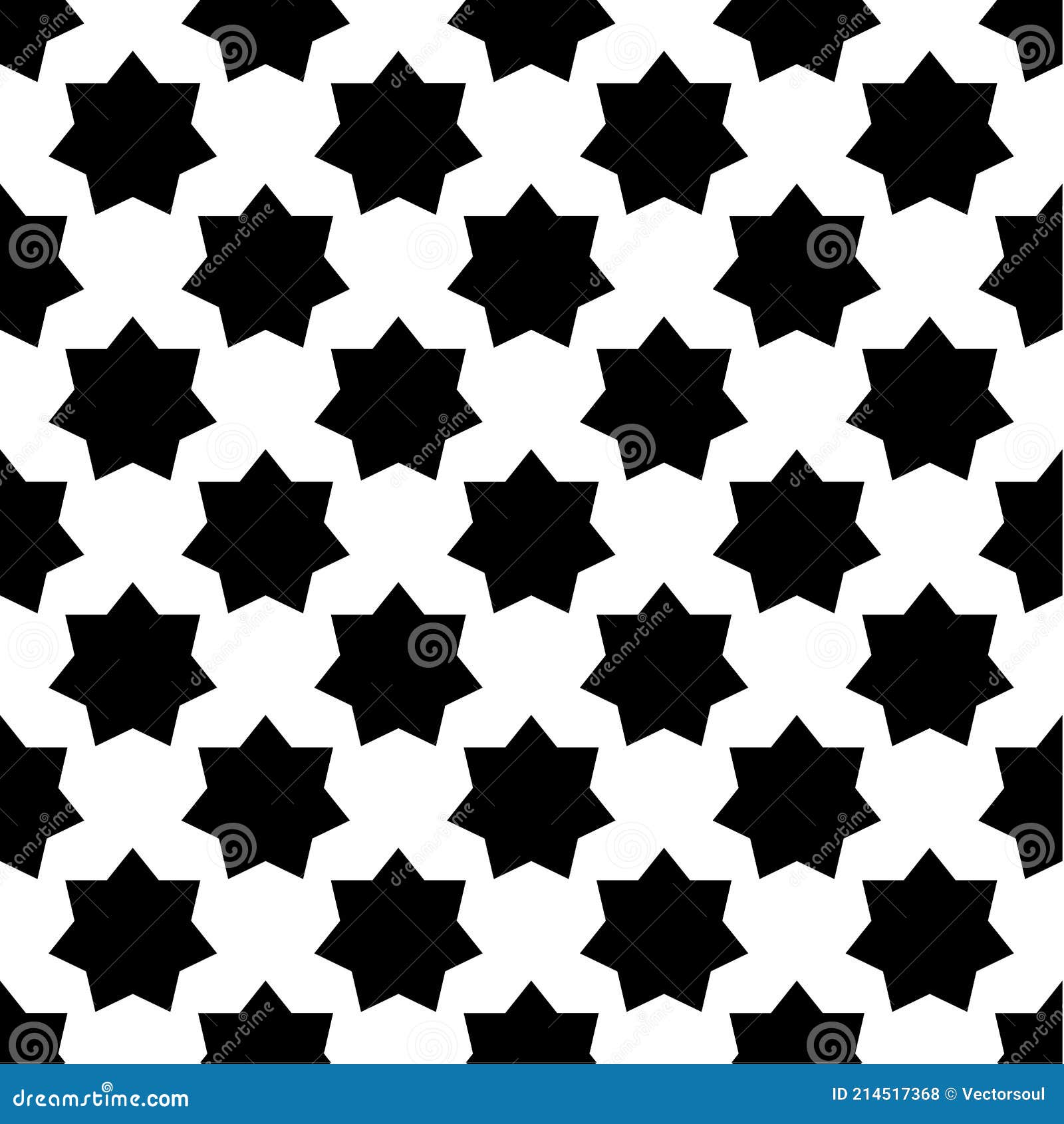 Repeatable, Seamless Star, Star Shape Pattern, Background Stock Vector ...