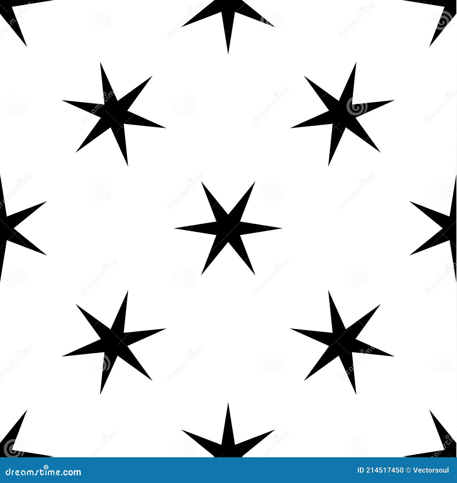 Repeatable, Seamless Star, Star Shape Pattern, Background Stock Vector ...
