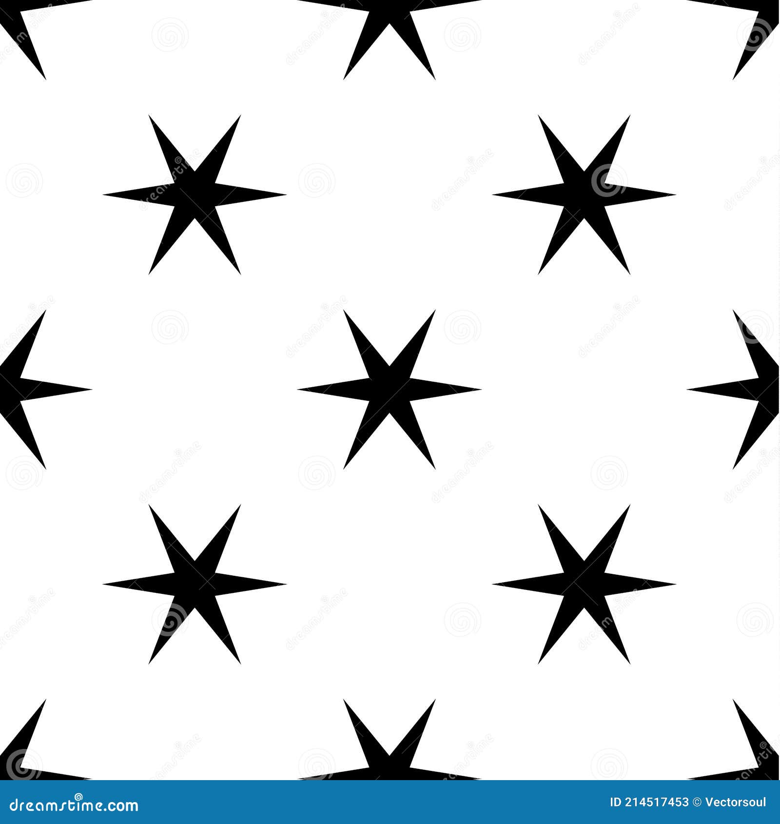 Repeatable, Seamless Star, Star Shape Pattern, Background Stock Vector ...