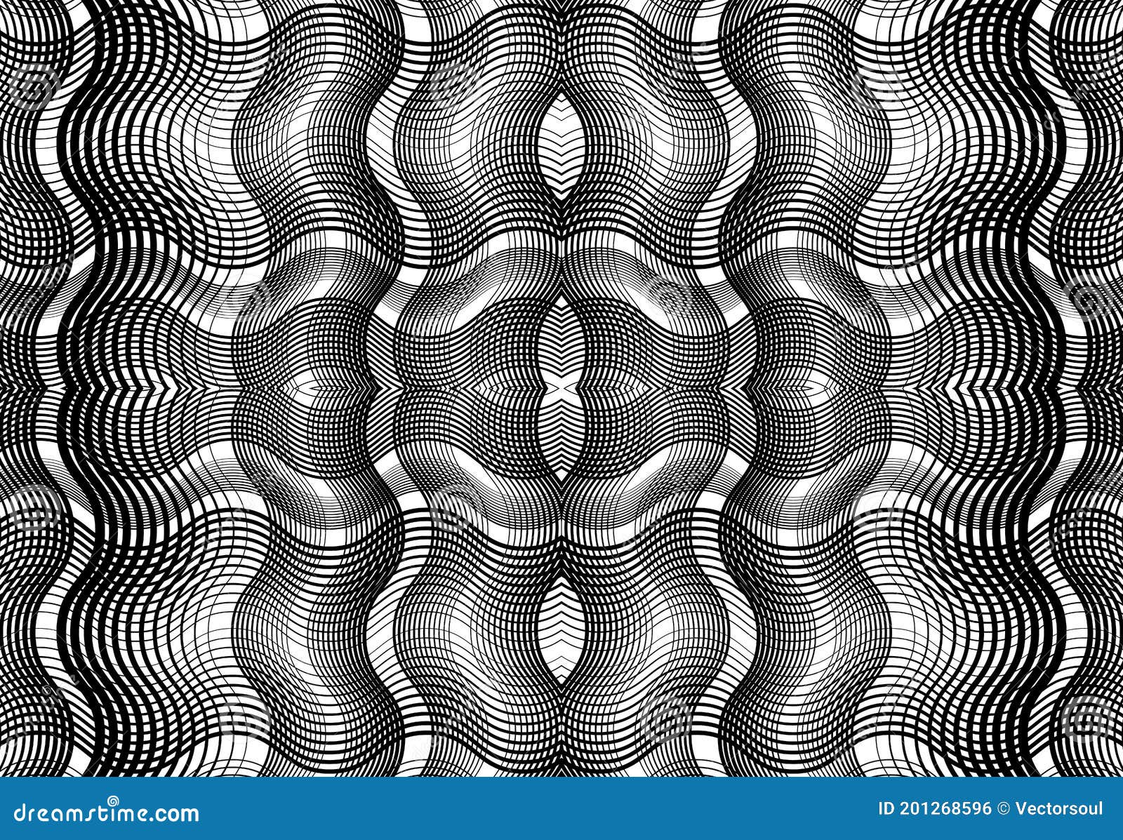 Repeatable and Tileable Grid, Mesh of Zig-zag, Criss-cross and Wavy ...