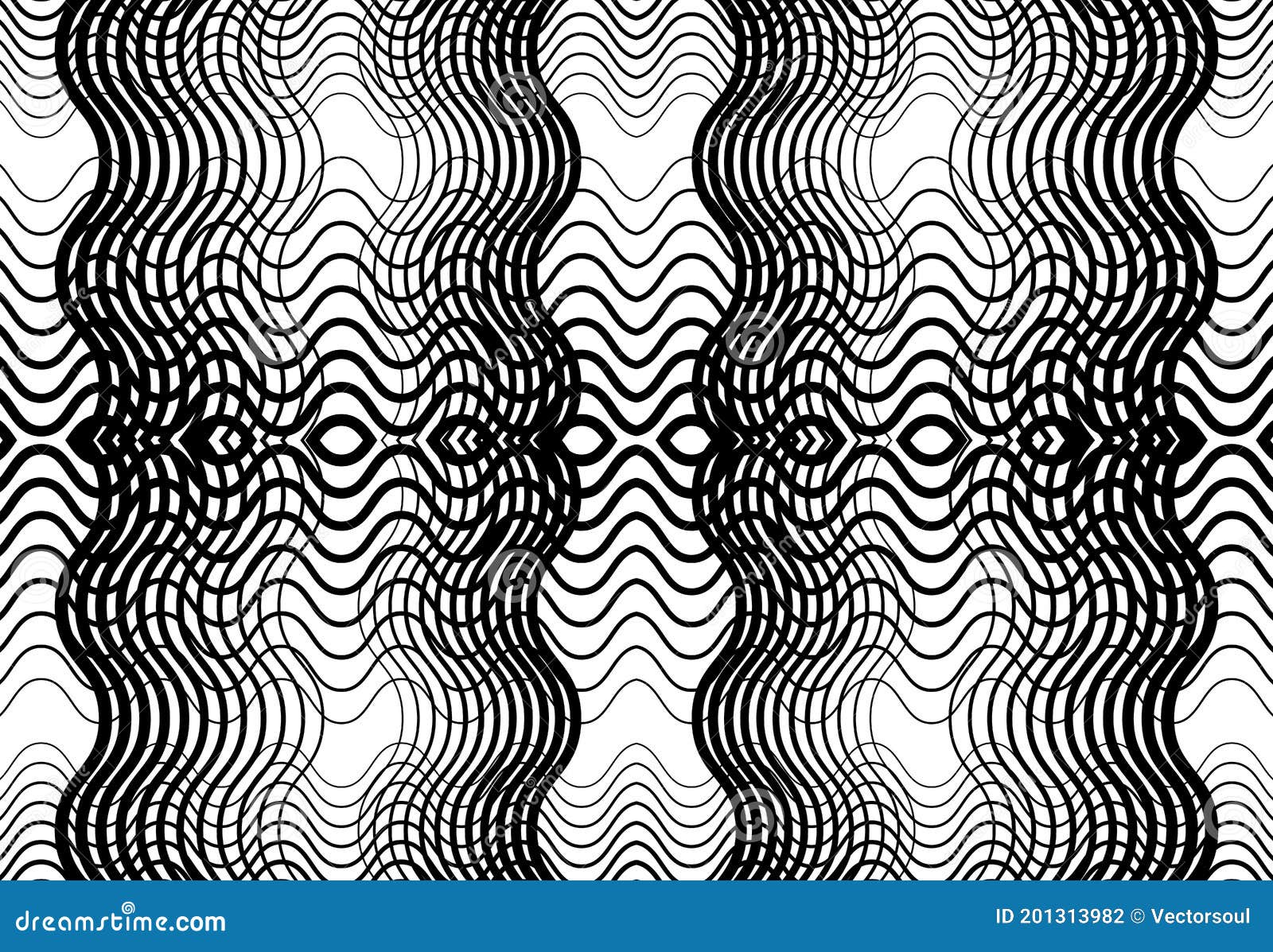 Repeatable and Tileable Grid, Mesh of Zig-zag, Criss-cross and Wavy ...