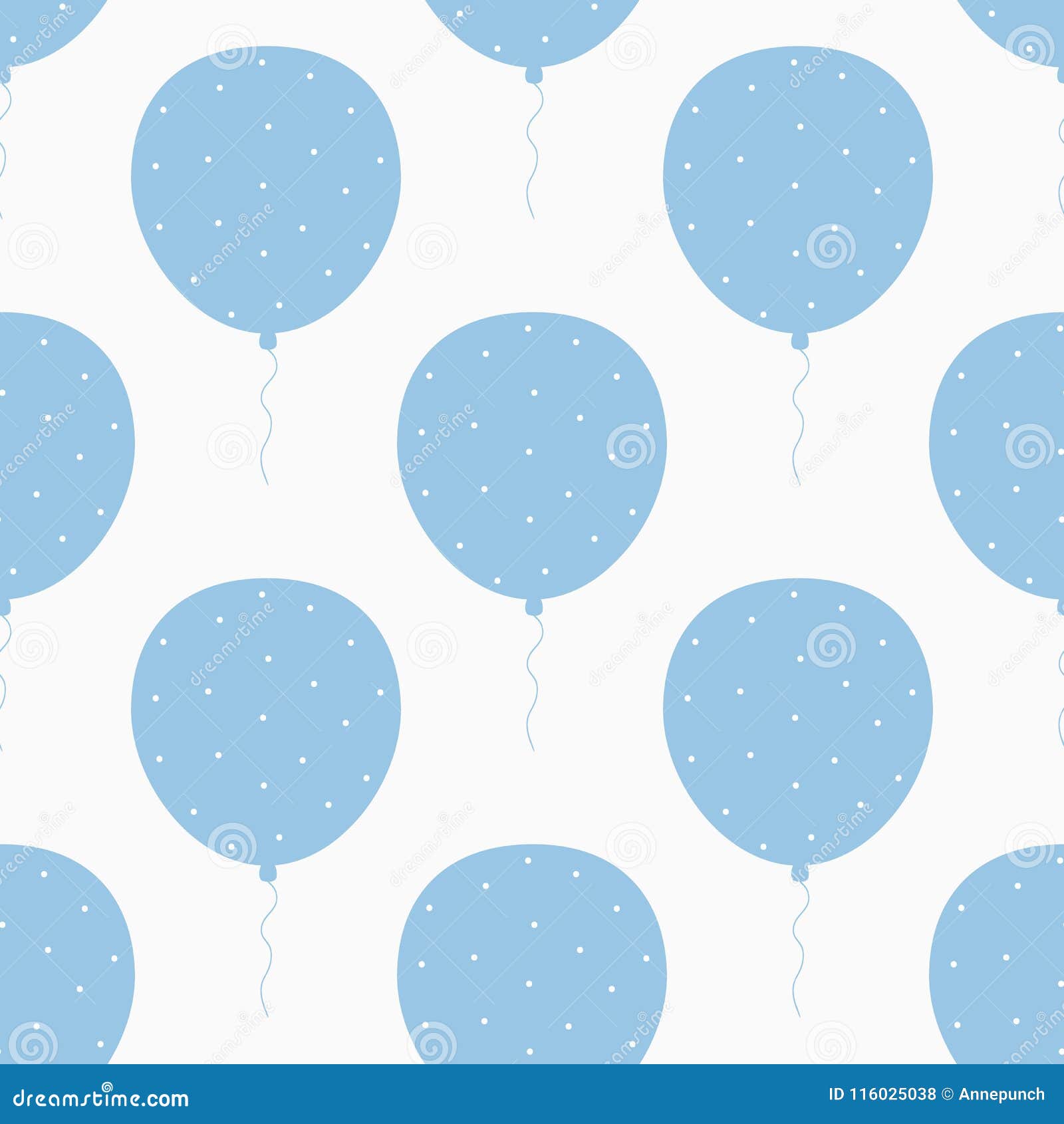 Repeated Balloon. Cute Seamless Pattern Stock Vector - Illustration of ...