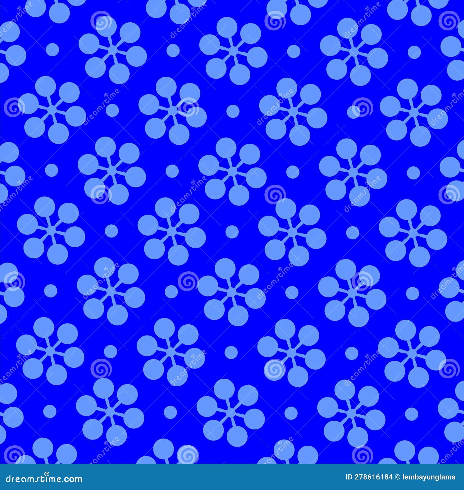 Repeated Blue Dots on Dark Background Flat Pattern Design Stock Vector ...