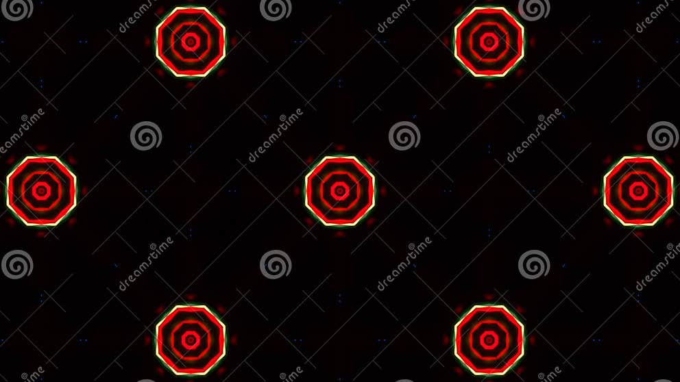 Repeated Circular Figures on an Abstract Background Forming a ...