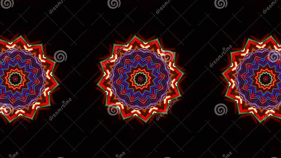 Repeated Circular Figures on an Abstract Background Forming a ...