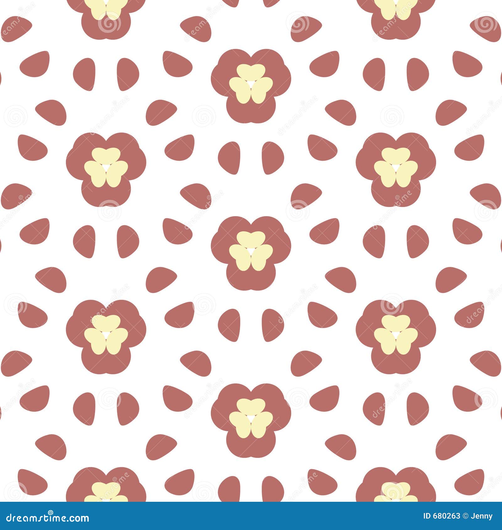 Repeated Flower Background stock vector. Illustration of lines - 680263