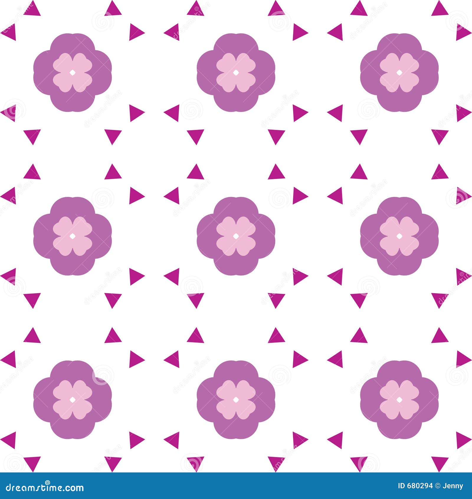 Repeated Flower Background stock vector. Illustration of patchwork - 680294