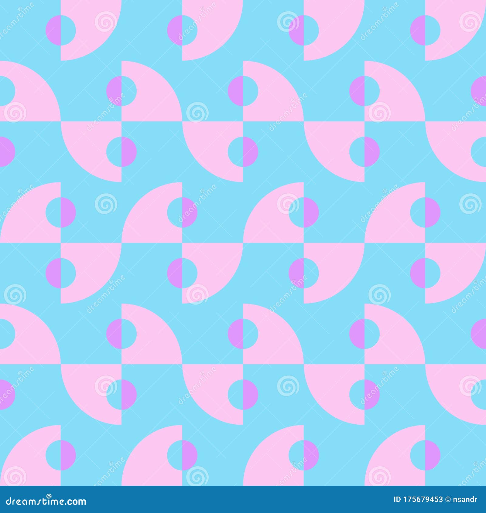 Repeated Geometric Forms. Abstract Vector Seamless Pattern Stock Vector ...