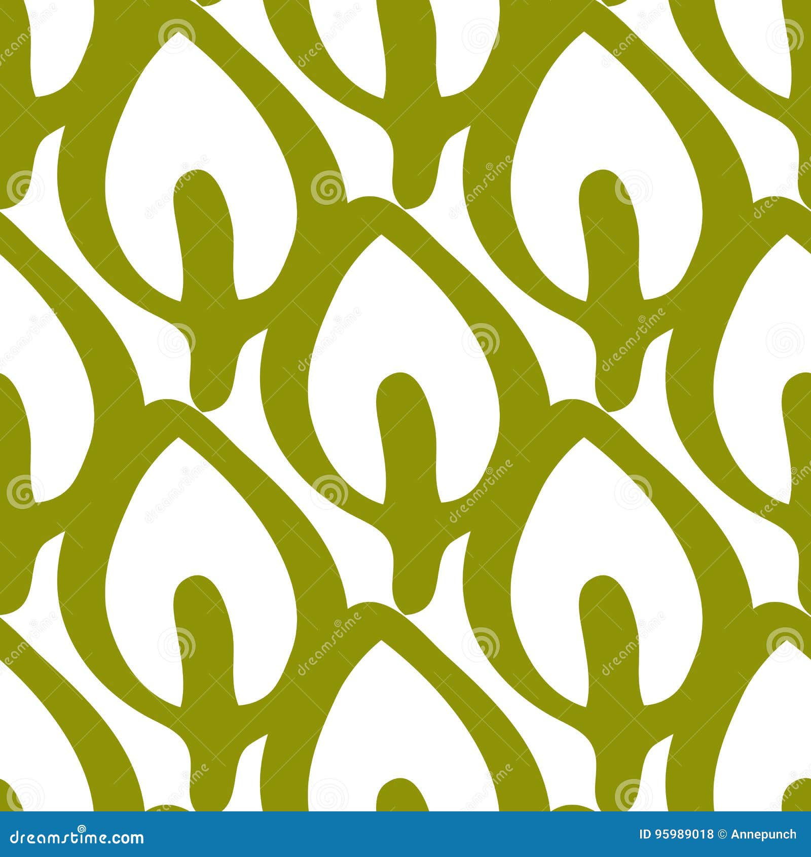 Repeated Outlines of Leaves. Organic Seamless Pattern Stock Vector ...