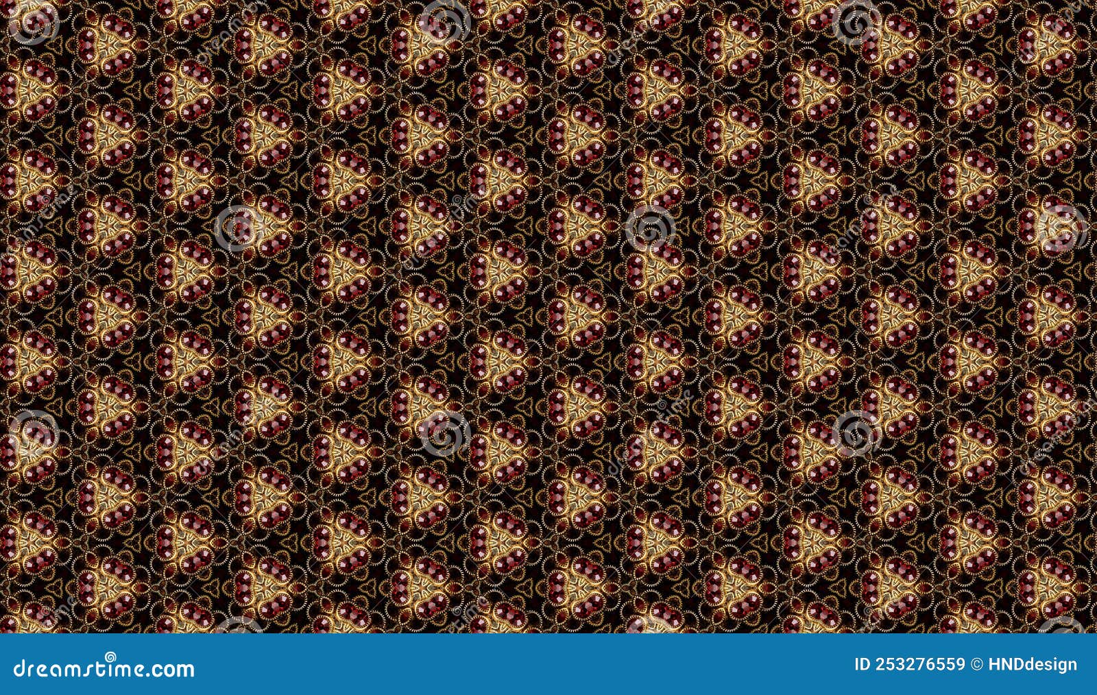 Repeated Pattern Design Made with Textured Bead Shapes. Design Suitable ...