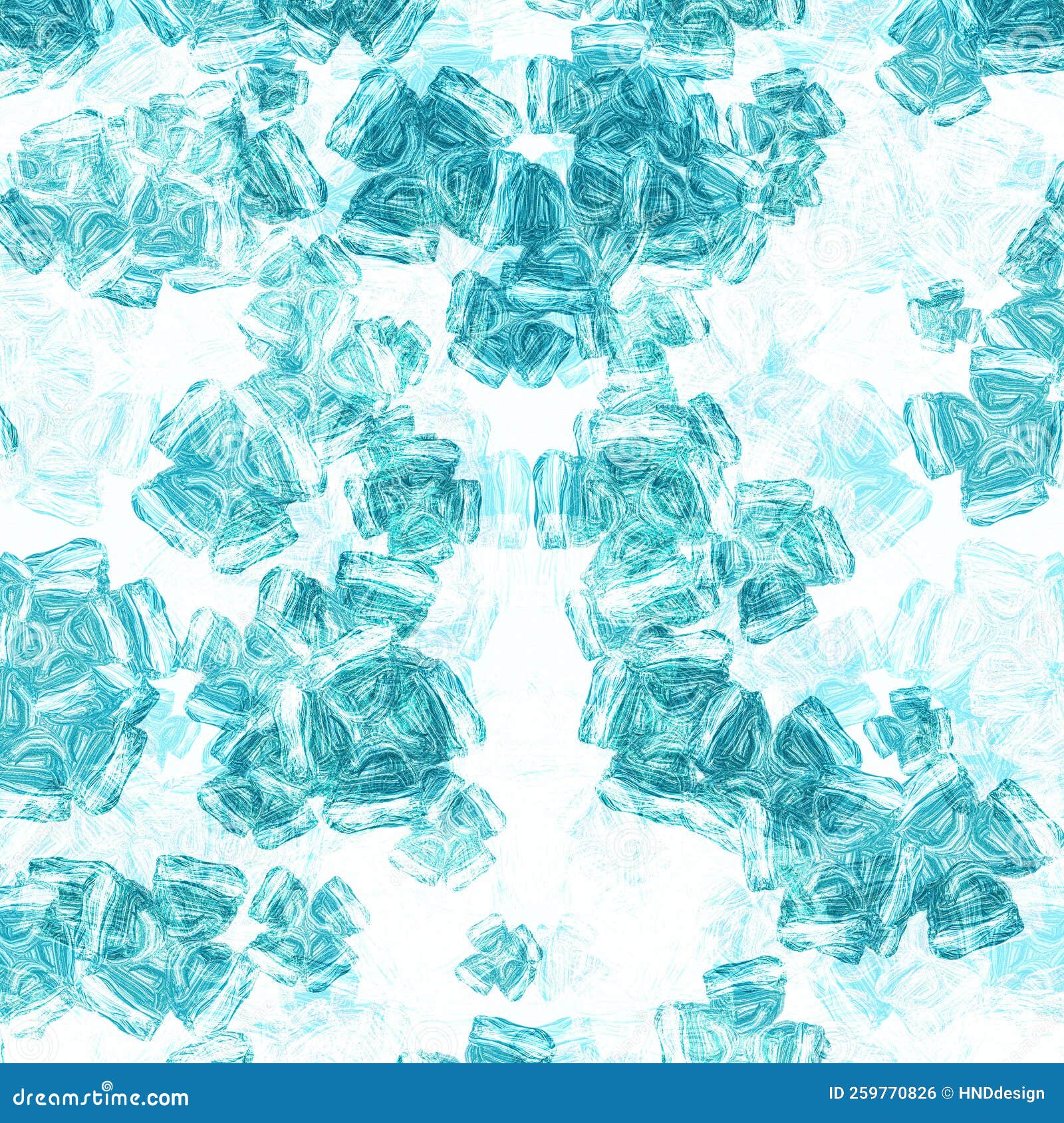 Repeated Pattern with Ice Cube Shapes. Useful for Fabric, Background ...
