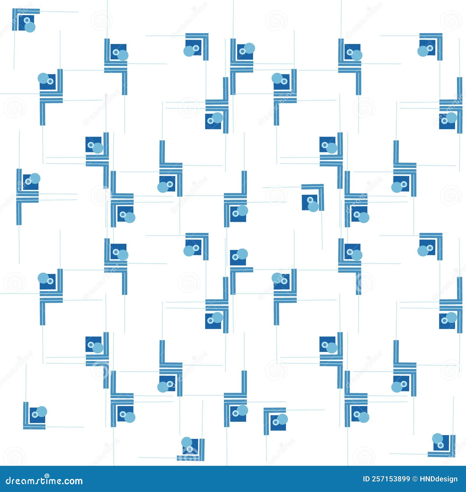 Repeated Pattern with Lines and Shapes, Design Suitable for Digital ...