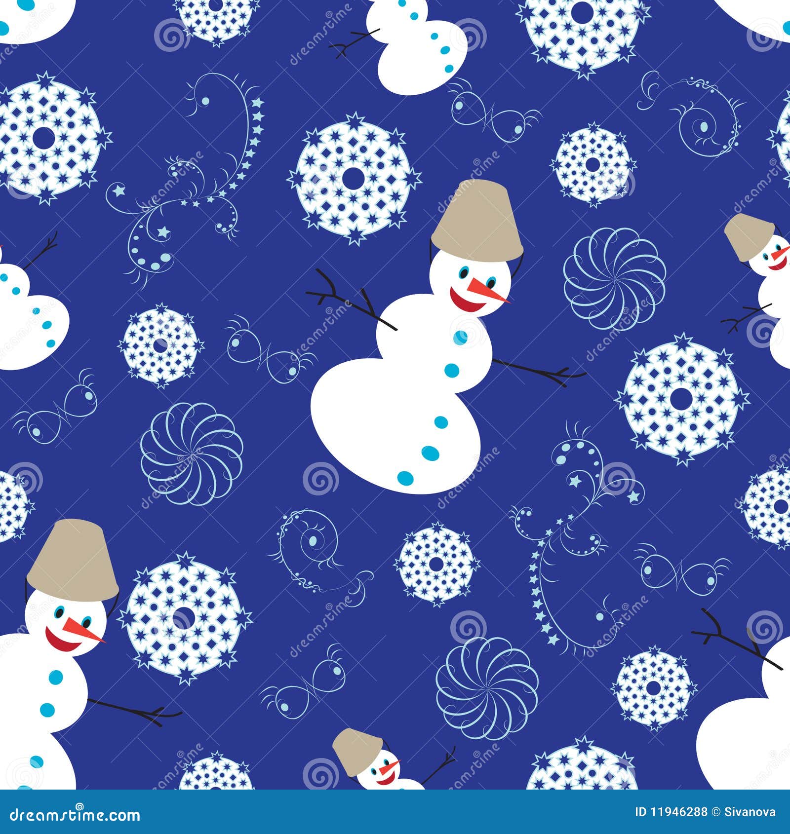 Repeated Pattern Black And White Arts Vector Illustration ...