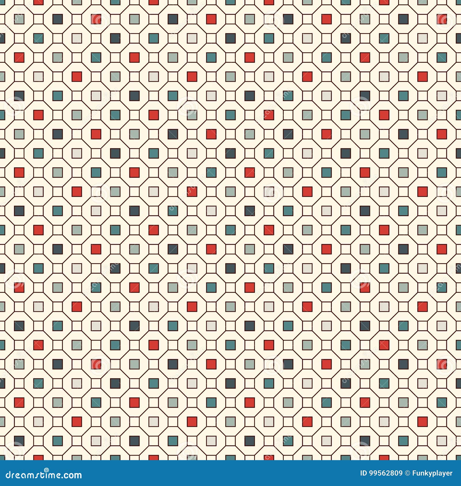 Repeated Squares Abstract Background. Minimalist Seamless Pattern with ...