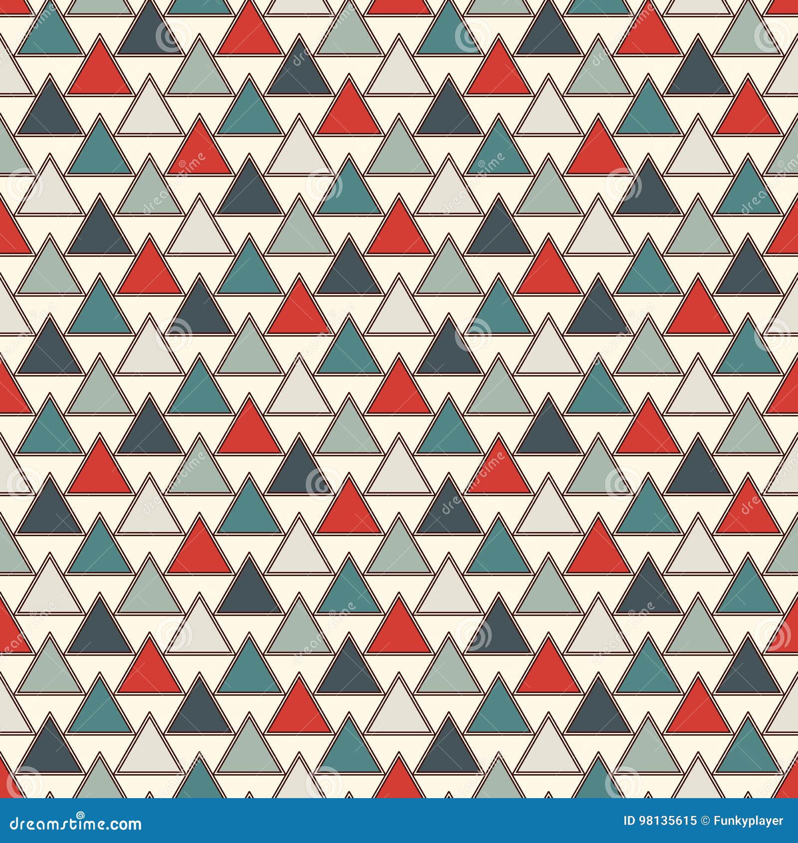 Repeated Triangles Background. Simple Abstract Wallpaper with Geometric ...