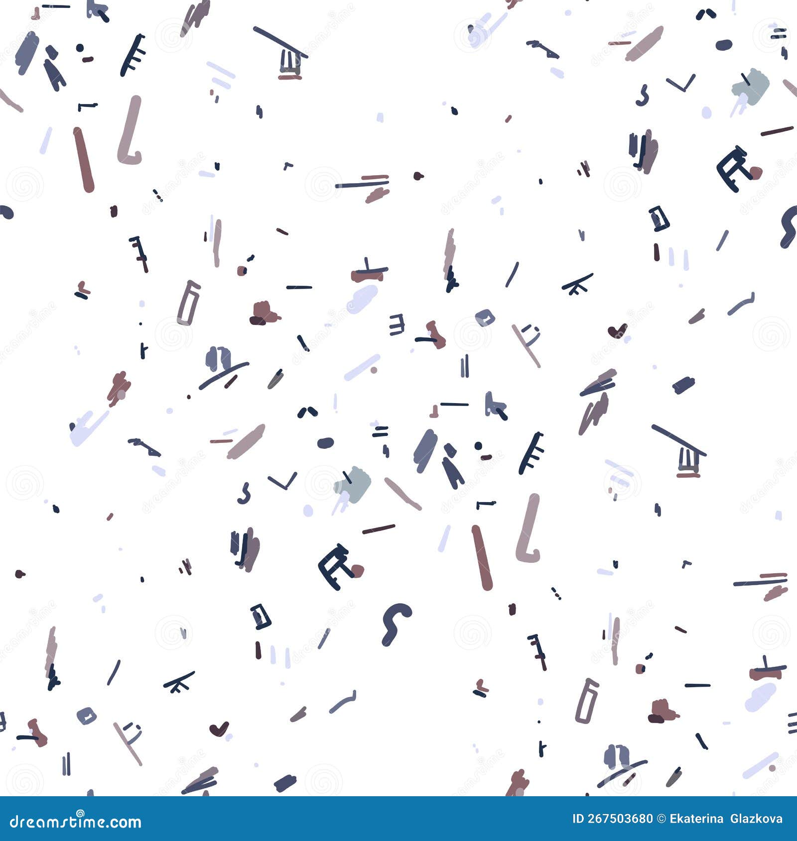 Repeated Vector Pattern of Some Dots, Lines and Abstract Symbols Stock ...