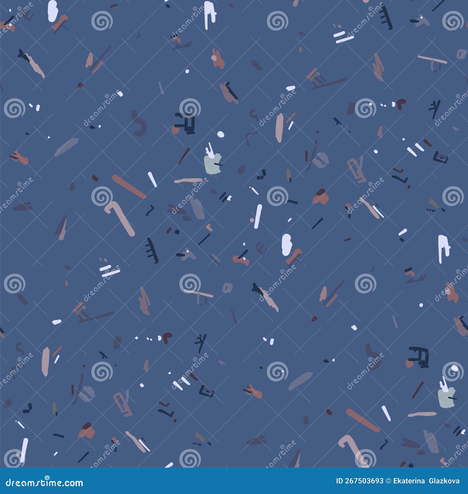 Repeated Vector Pattern of Some Dots, Lines and Abstract Symbols Stock ...