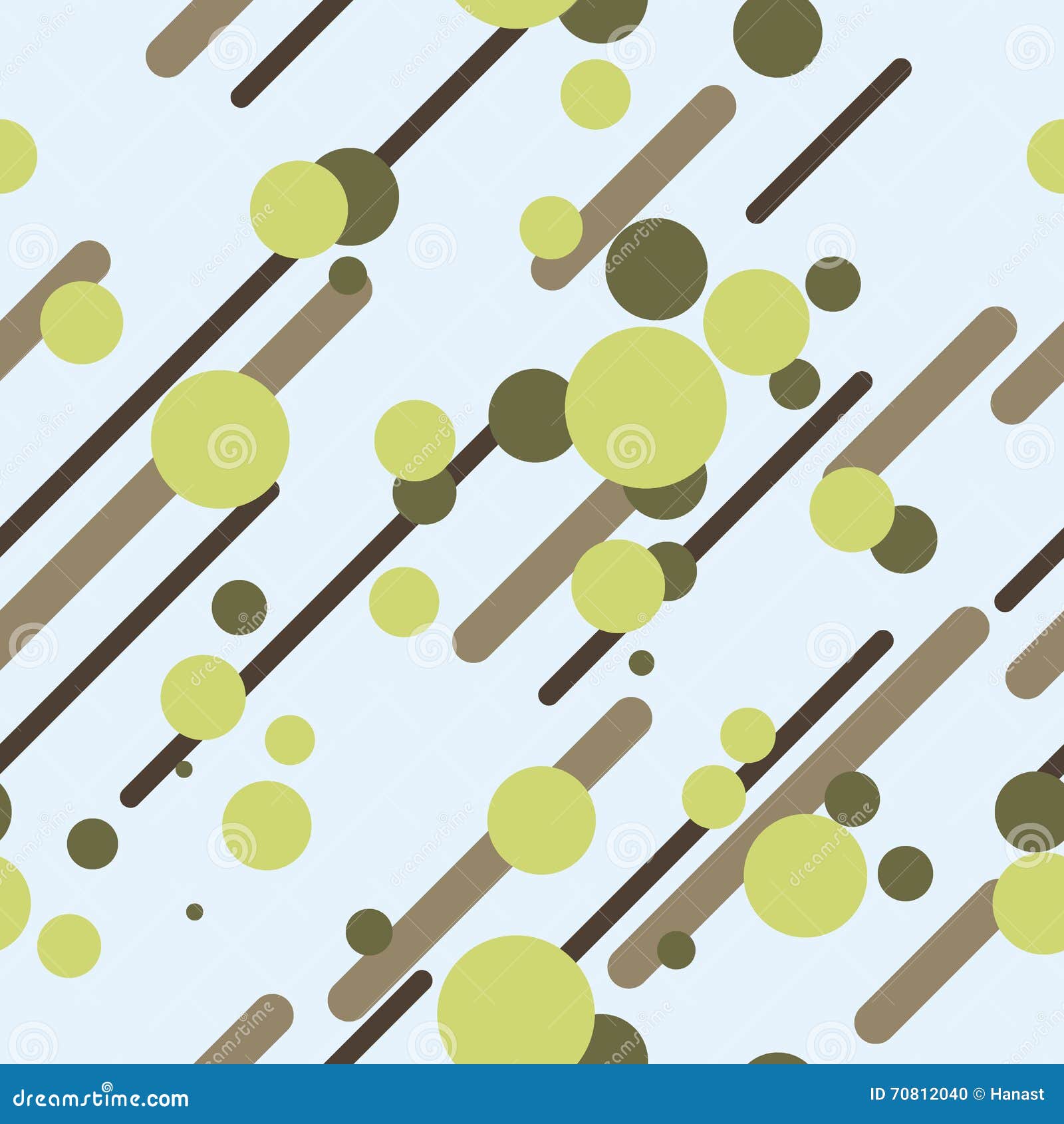 Repeating Abstract Background with Circles and Stripes Stock Vector ...