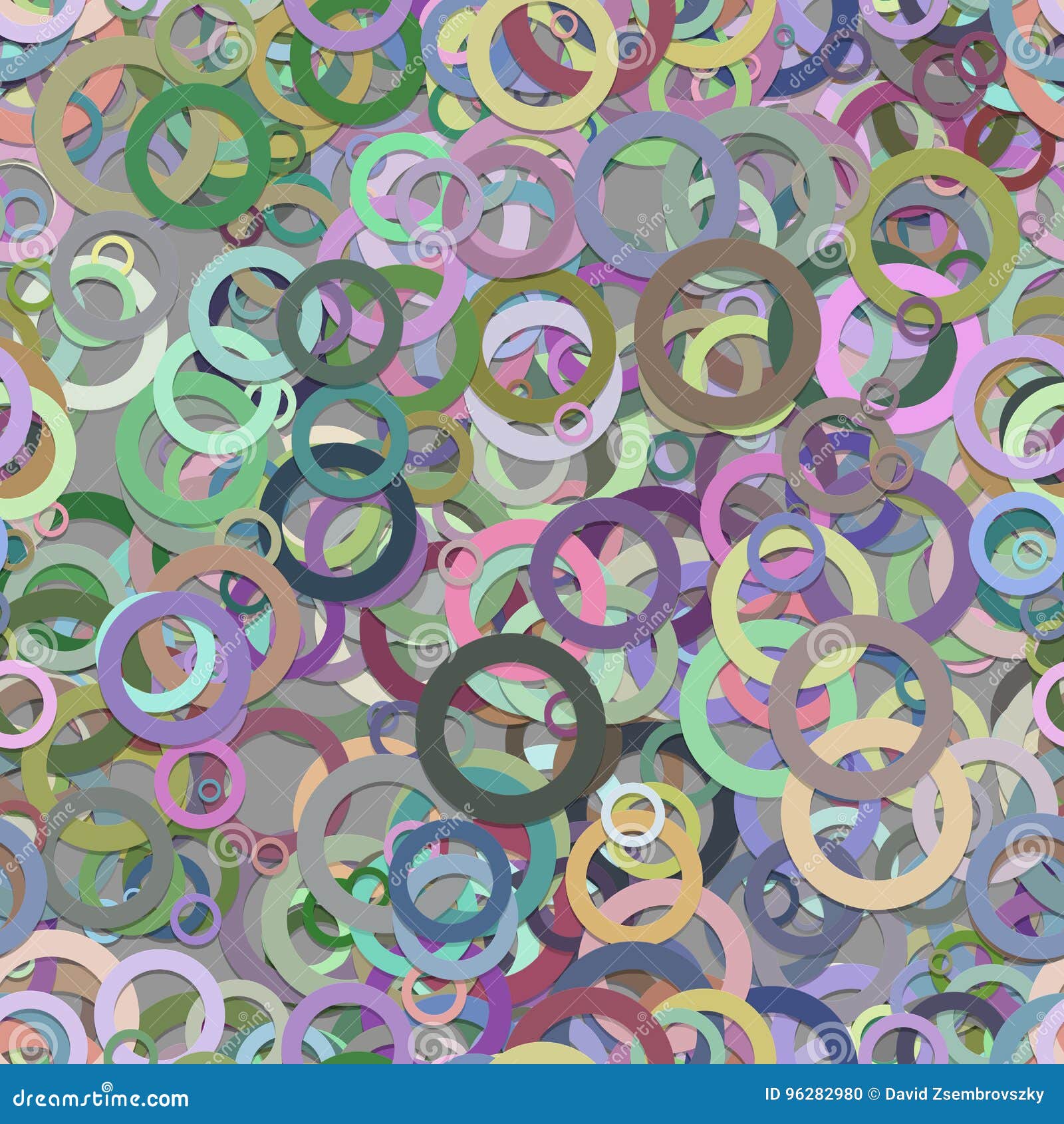 Repeating Abstract Geometric Circle Background Pattern Vector Graphic