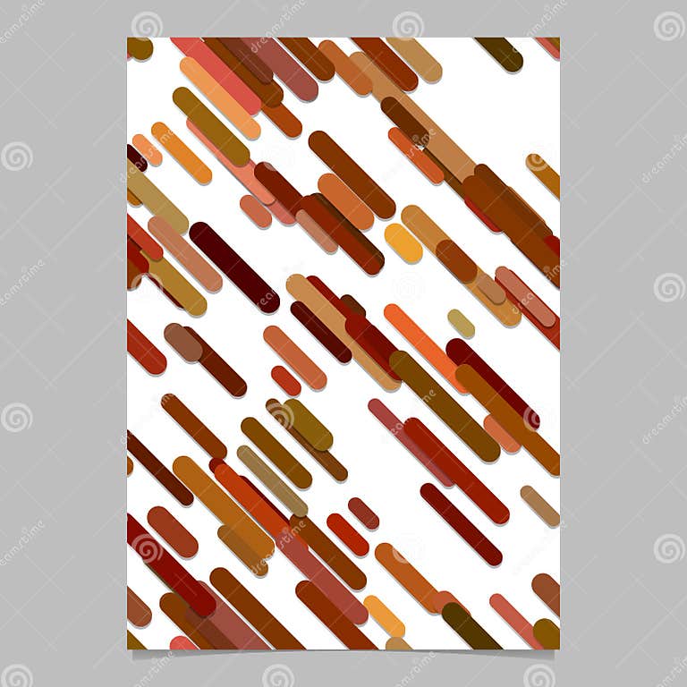 Repeating Abstract Random Rounded Diagonal Stripe Pattern Page, Brochure Template Stock Vector ...