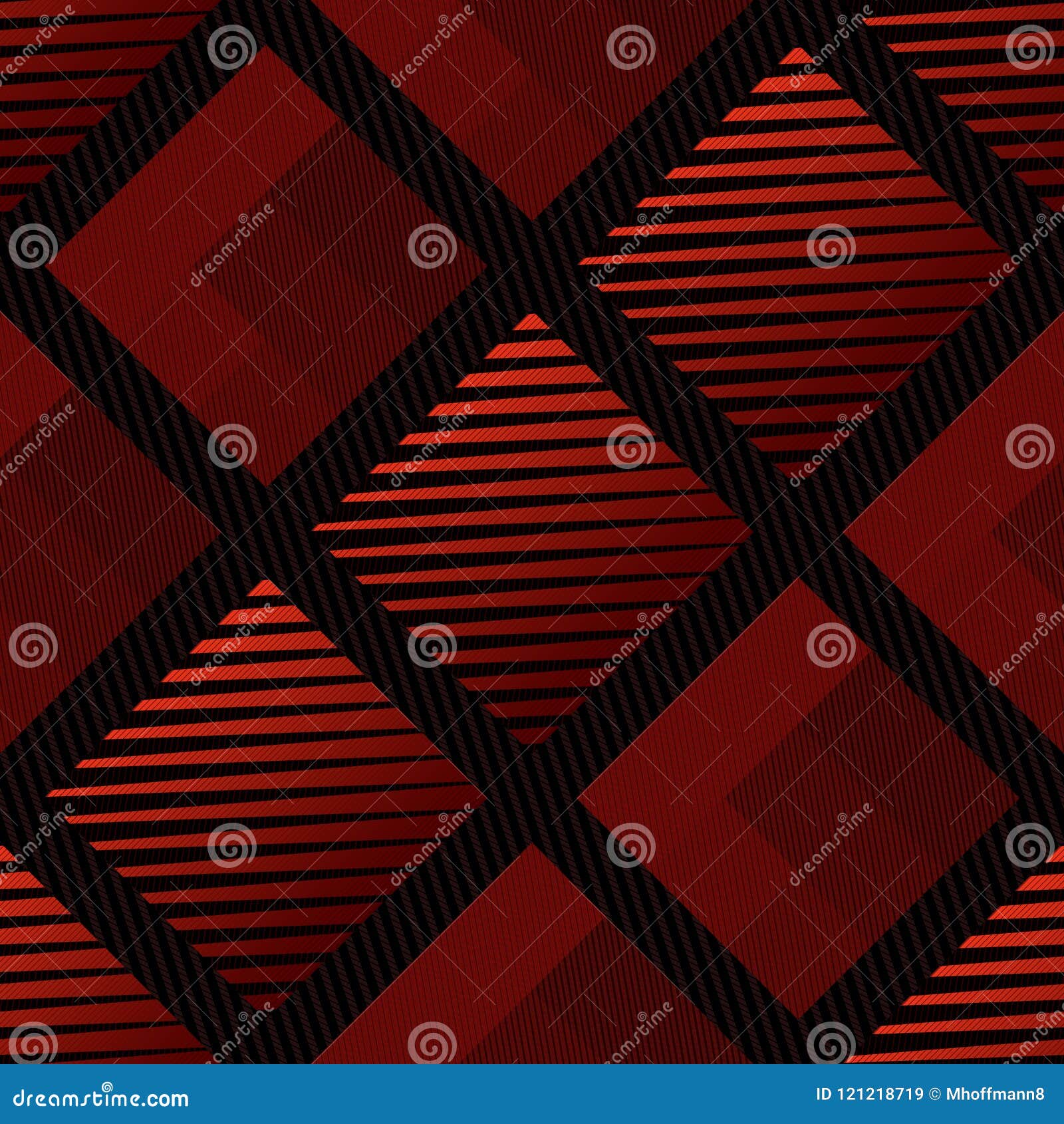 Repeating Abstract Red Pattern - a Seamless Vector Pattern with ...