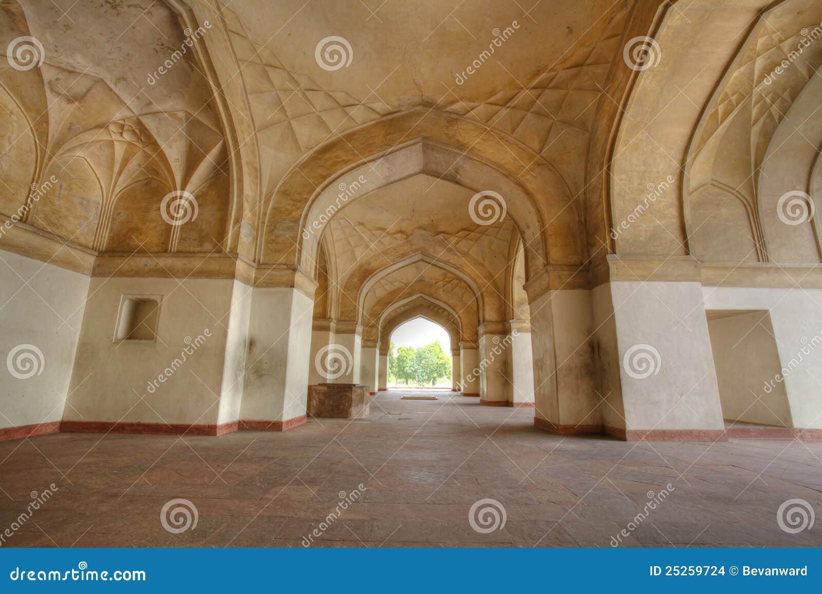 Repeating Arches at Sikandar Fort Stock Photo - Image of mathura ...